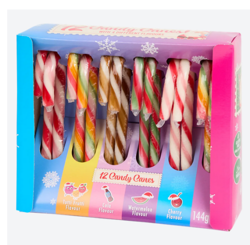 Multi Flavor Candy Canes 12 - Pack | American Groceries