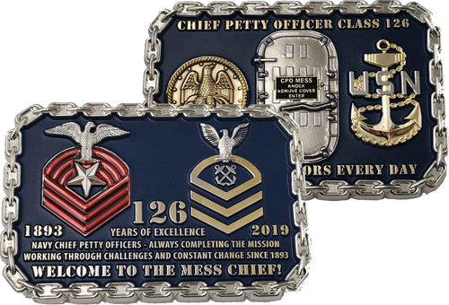 Navy Chief Class 126 Challenge Coin | Anchors and Stars US