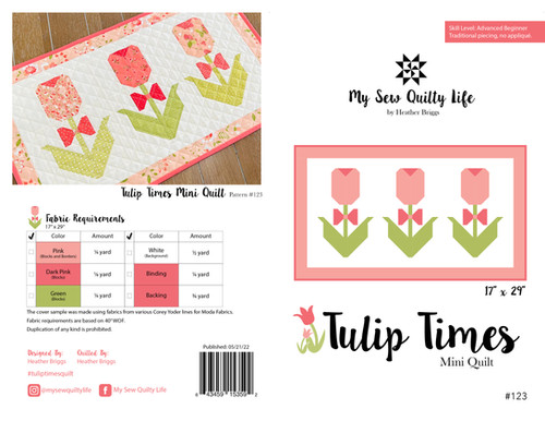 Tulip Times Mini Quilt PDF Pattern | Mysite