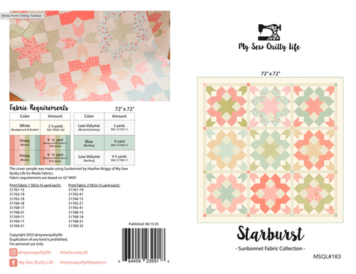 Starburst - PDF Quilt Pattern | Mysite