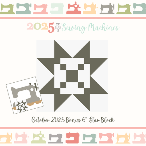 October 2025 - Bonus 6" Star Block - PDF Pattern | Mysite