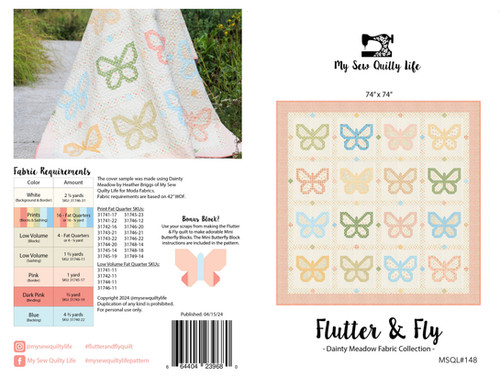 Flutter & Fly - PDF Pattern | Mysite