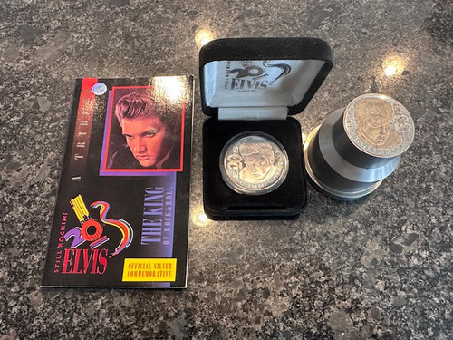 Elvis Presley Commemorative Coin, Die, & Pamphlet | Daves Coins