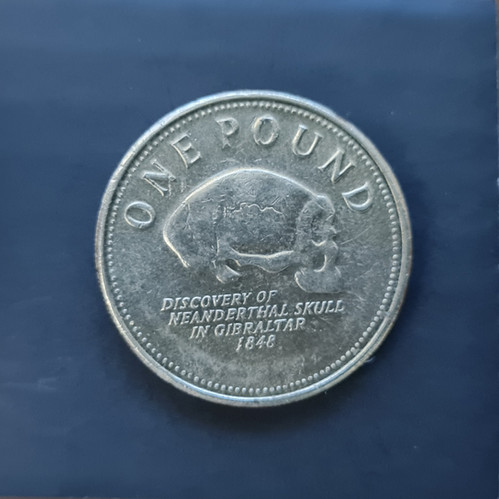 Gibraltar Neanderthal Skull £1 - 2007 | Rock Numismatics