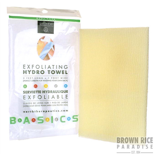 Earth Therapeutics Exfoliating Hydro Towel, 1 EACH | Brown Rice Paradise