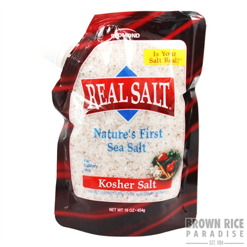 Redmond Real Salt Kosher Salt Pack, 16 OZ | Brown Rice Paradise