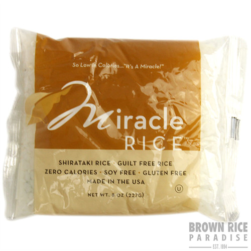 Miracle Rice Shirataki Rice, 8 OZ | Brown Rice Paradise