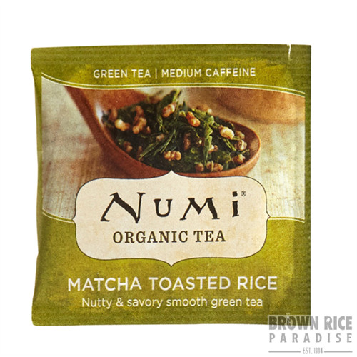 Numi Tea Organic Toasted Rice Green Tea, 18 BAG | Brown Rice Paradise