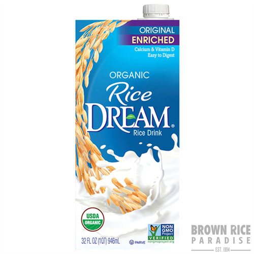 Rice Dream Organic Rice Drink Original Enriched, 32 OZ | Brown Rice ...