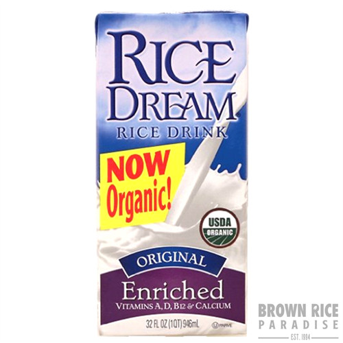 Rice Dream Organic Rice Drink Unsweetened Original Enriched, 32 OZ ...