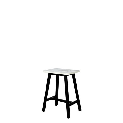 Kopitiam Rectangular Metal Stool | Bareka by KIAN
