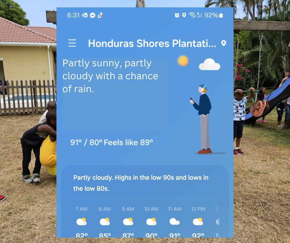 June 5, 2024 – Day 9 – Partly sunny, partly cloudy with a chance of rain.