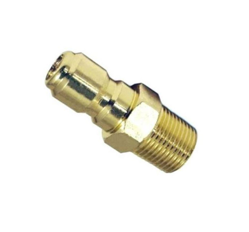Quick Connect Plug 1/4" MPT Brass | Mecca Supply