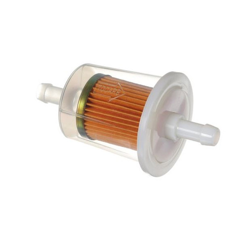 5/16" Inline Gas Fuel Filter Clear Plastic | Mecca Supply