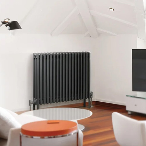 Fitzrovia 3 Column Steel Radiator Ready Made Rads 2 Rails