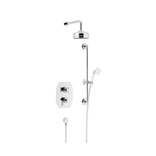 Glastonbury Recessed Shower Valve with Dual Heads | Heritage | BATHROOMS