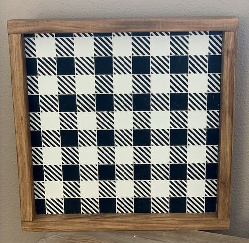 Plaid Wood Sign | areamercantile