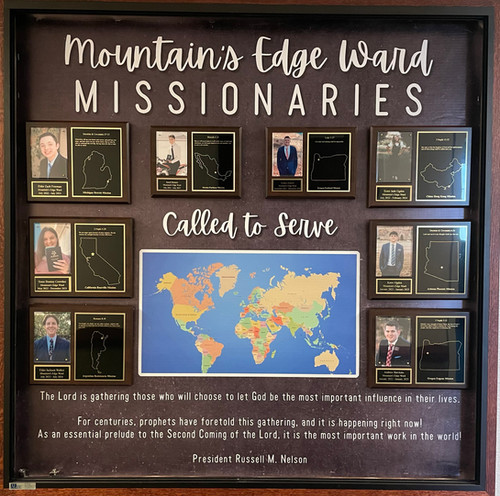 Missionary Bulletin Board Personalized Wonder Mimi Makes