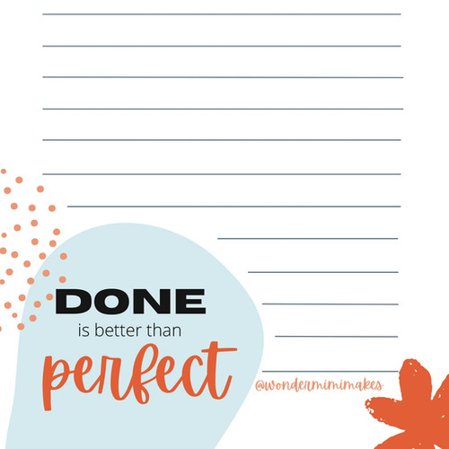 Motivational TO-DO Notepad | Wonder Mimi Makes