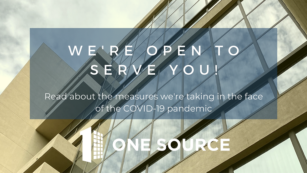 One Source Windows: Our business remains open!