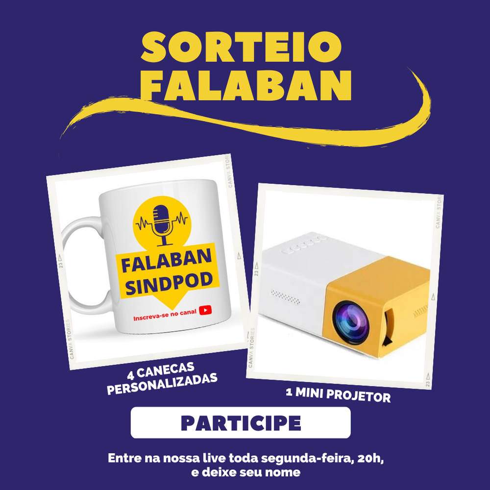 Participe do sorteio do Falaban! Acesse a live e deixe seu nome para ...