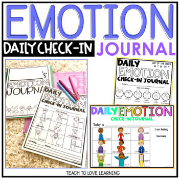 Feelings Check-In Journal | Emotion Check-In Journal | Digital ...