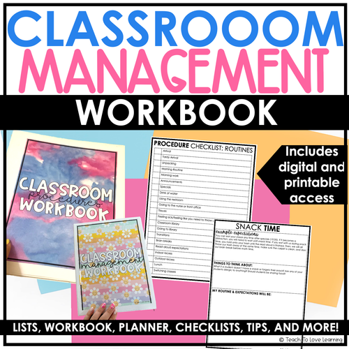 Classroom Routines and Procedures | Classroom Management Workbook ...
