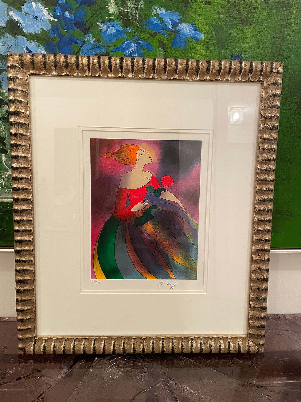 Lot 301 - Signed Lithograph by Linda Le Kniff (Red Head) | Castle ...