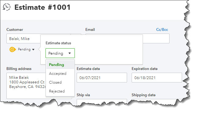 How To Create Estimates In QuickBooks Online How To Create Estimates In QuickBooks Online
