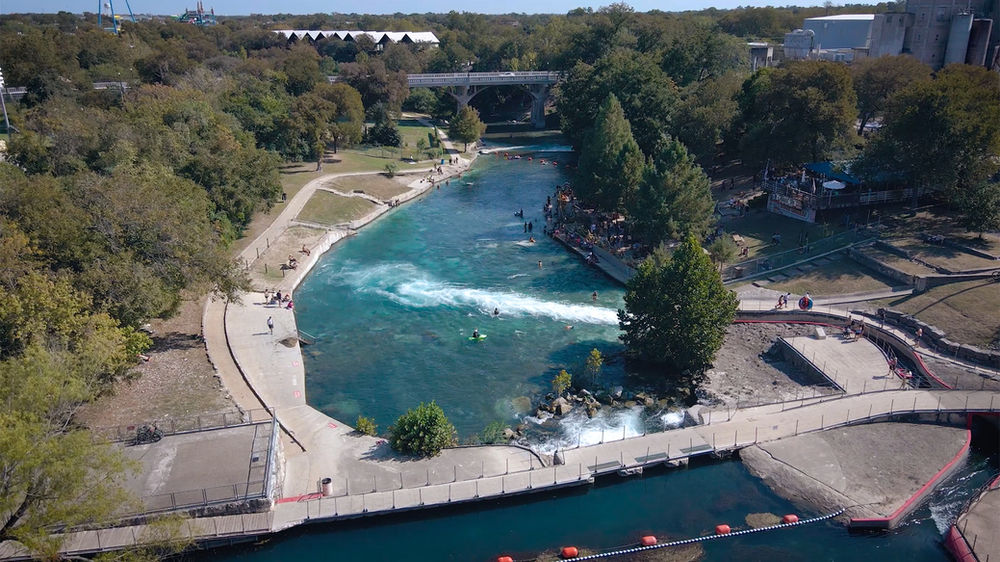 Floating the Comal River in 2020