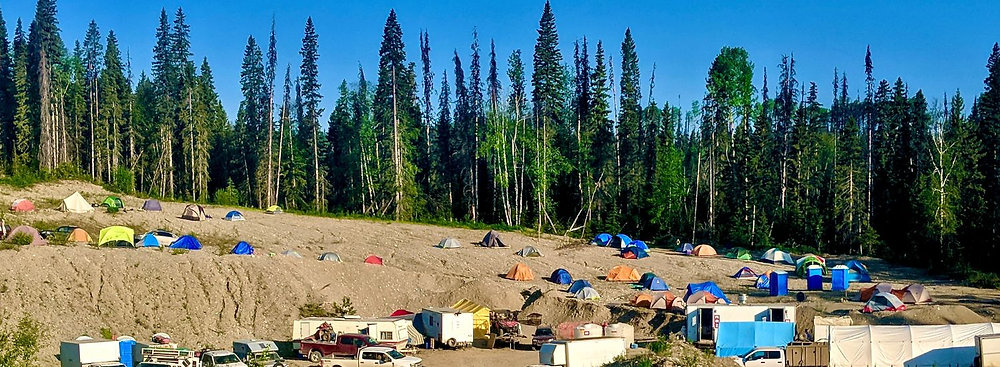 What kind of facilities can I expect to find in a tree planting camp?