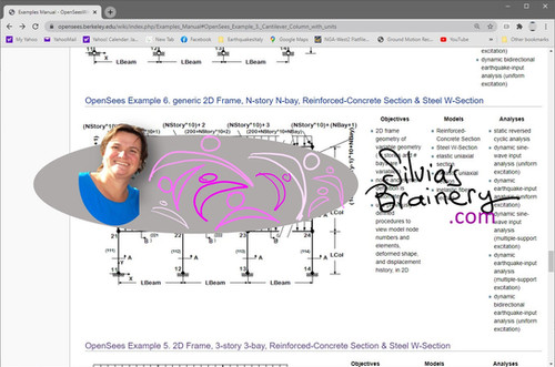 OpenSees Examples Manual Files OpenSeesPy | Silvia's Brainery