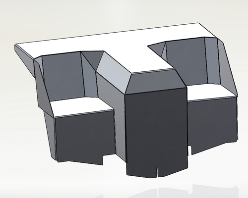 Engine Bay Cover with Bucket Seats | Mini Jet Boat DXFs