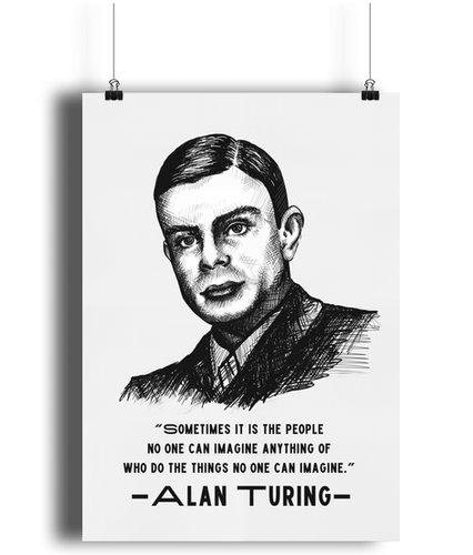 Alan Turing Art Print | Queer The Norm