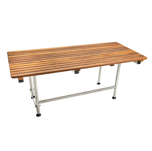 Folding Dressing Benches DT-101 Teak Wood 48 x 24 | Versable Designs