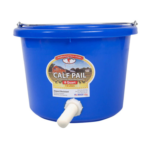 CALF PAIL 8 QUART WITH NIPPLE | Horizon Feed