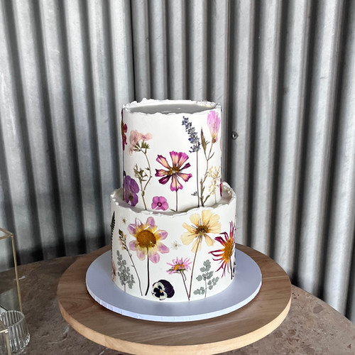 Pressed Flower Cakes | Cooked By Julia