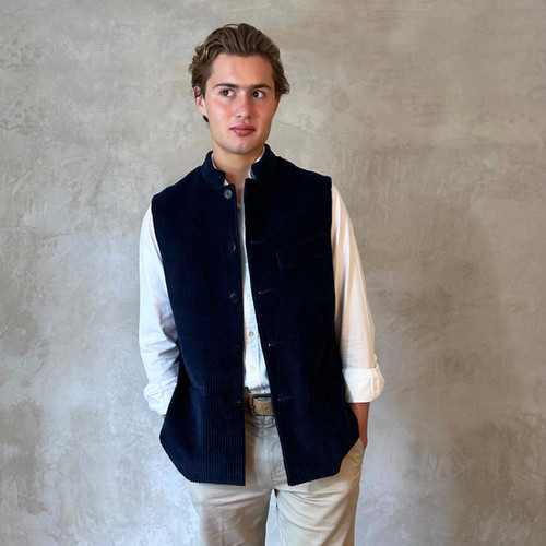 Navy Corduroy Waistcoat | Weskit