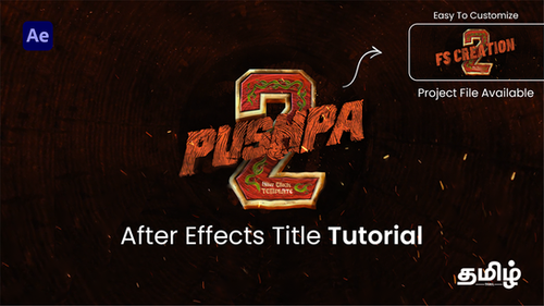 Pushpa Title | FS CREATION