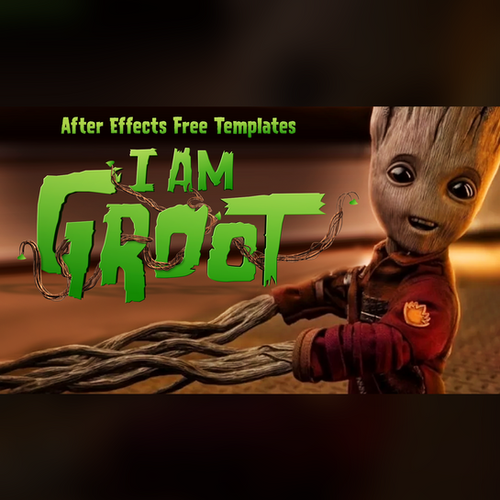 I AM GROOT Intro After Effect Project file | FS CREATION
