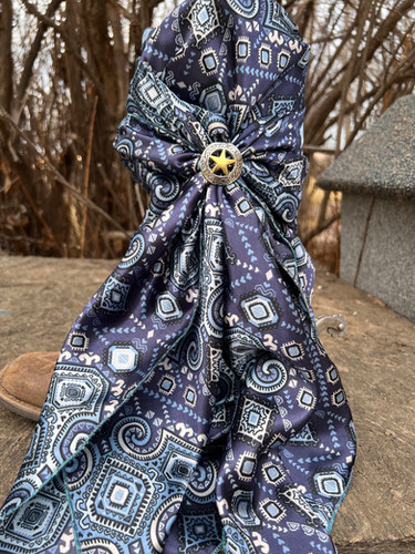 Navy Pattern / | Wild Rags Western