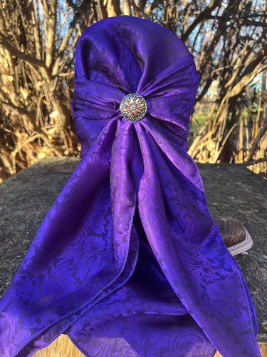 Royal Purple Silk Baroque / | Wild Rags Western
