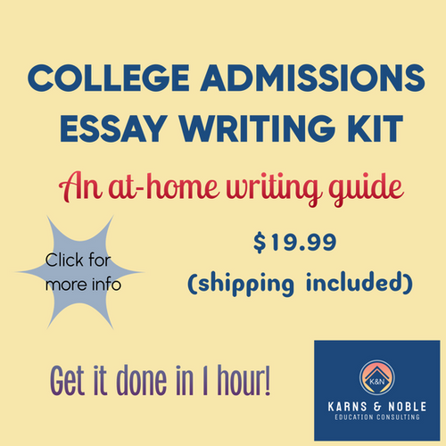 College Admissions Essay Writing Kit | Karns & Noble LLC