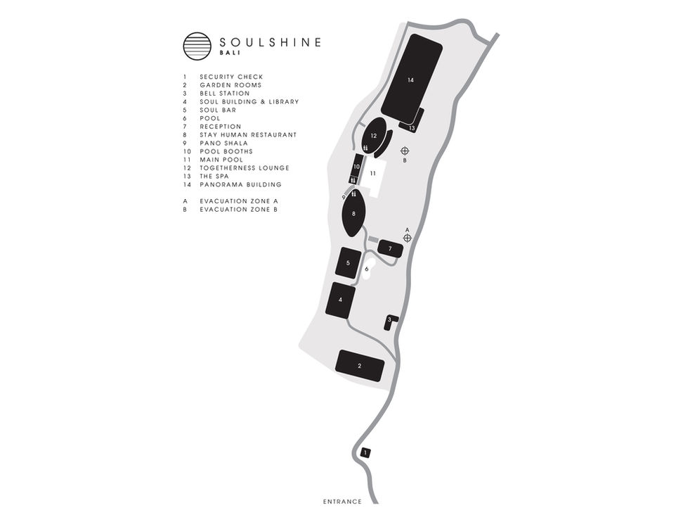 RESORT MAP | Soulshine Bali