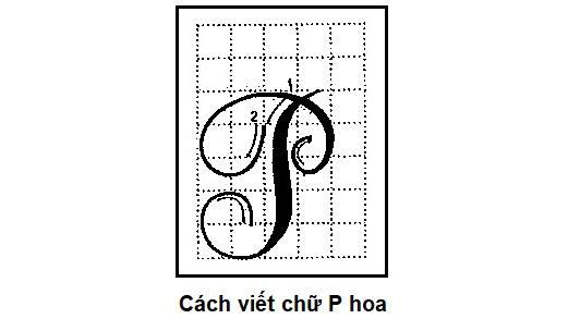 Cách viết chữ P hoa