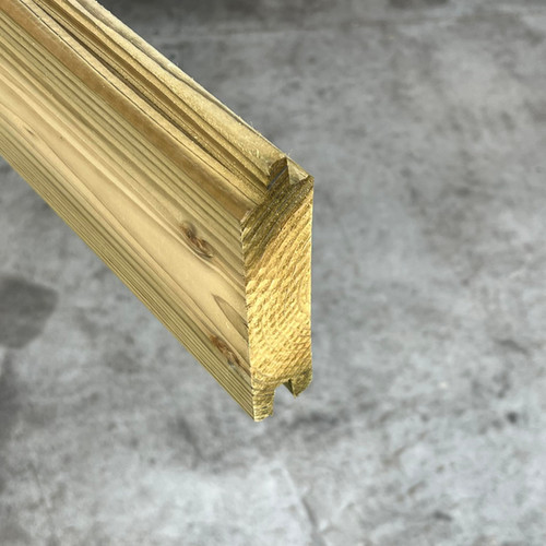 Plank geïmpregneerde den tand en groef | Thefence