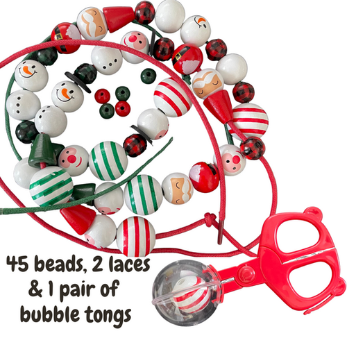 Christmas Beads & Mini Bubble Tongs | hungrycutter