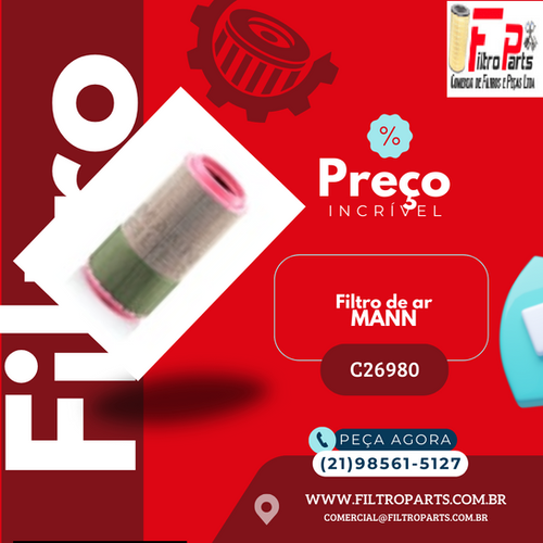C26980 Filtro de Ar - Mann-Filter | filtroparts