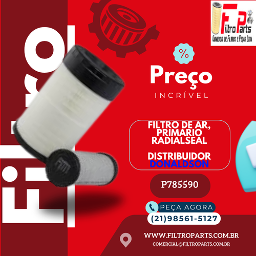 P785590 Filtro de Ar Primário Radial Seal DONALDSON (DISTRIBUIDOR ...