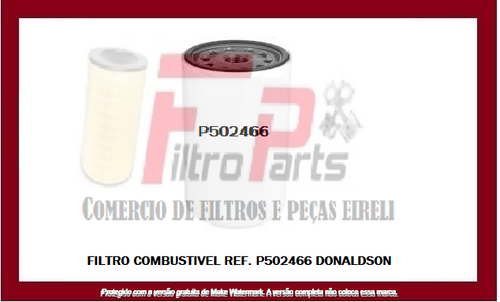 FILTRO DE COMBUSTÍVEL REF. P502466 DONALDSON | filtroparts